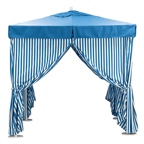 Square Cabana with Curtains | Patio Options